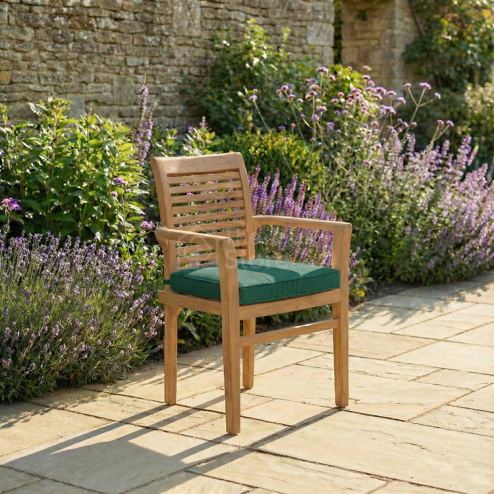 Teak Garden Stacking Chair Cushion – The Teak Store
