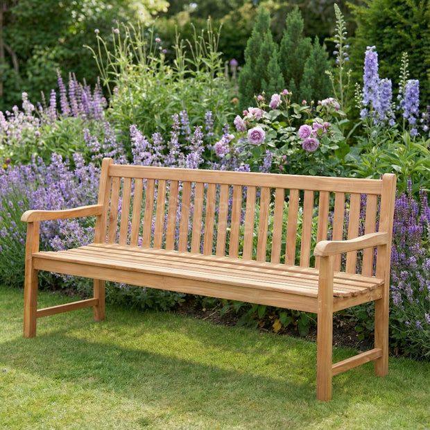 Cambridge Classic Four Seat Teak Garden Bench – The Teak Store